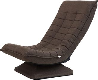 Generic Sun Loungers Klappbarer Lounge-Stuhl, Verstellbarer Boden-Gaming-Stuhl, gepolsterter Liegestuhl mit 360-Grad-Drehfuß, Freizeit-Sofa-Stuhl, Lesestuhl f