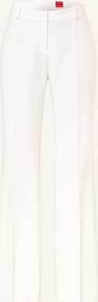 HUGO BOSS Hugo Bootcut-Hose Hilotinna weiss