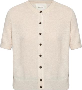 Lisa Yang Femme, Pulls, Beige, Taille: 36 FR Marene Cardigan