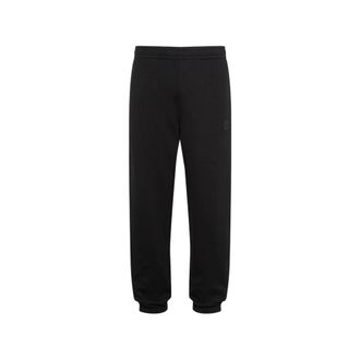 Calvin Klein Jogginghose aus Frottee mit gummiertem Logo und B&uuml;ndchen - - Trousers - Herren - Schwarzk - M