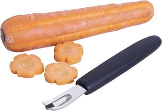 Contacto Edelstahl Dekoriermesser ORION mit schwarzem Polyamid-Griff