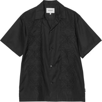 Carhartt Work in Progress Homme, Chemises, Noir, Taille: S S/S Signet Shirt