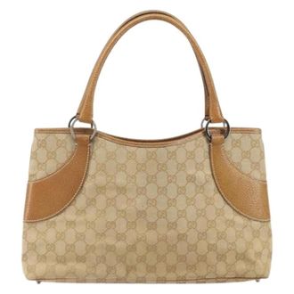 Gucci Sac &agrave; main en toile Pre-owned - Femme - Pre-owned - Beige - Taille: ONE Size