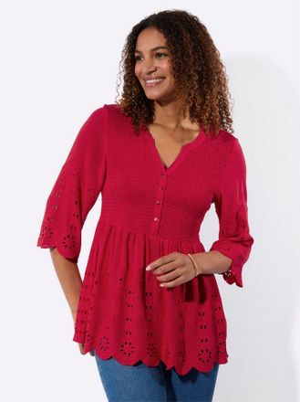 Witt Klassische Bluse Spitzen-Bluse 3/4-Arm