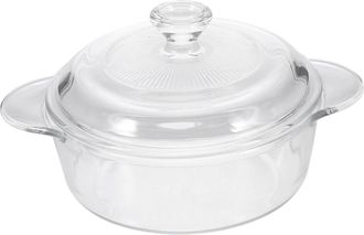 Amosfun Kochtopf Aus Glas Hitzebest&auml;ndiger Schmortopf F&uuml;r Haushalt Mit Deckel Ergonomischem Griff Geeignet F&uuml;r Babynahrung Milch Gem&uuml;se Suppen Nudeln Leicht Z