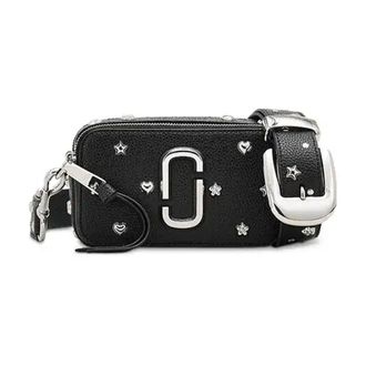 Marc Jacobs Femme, Sacs, Noir, Taille: ONE Size Mini sac Snapshot en cuir clout&eacute; Icon