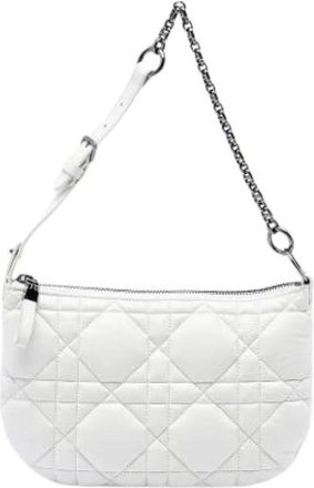 Dior Pre-owned Sac bandouli&egrave;re matelass&eacute; vintage - Femme - Pre-owned - Blanc - Taille: ONE Size