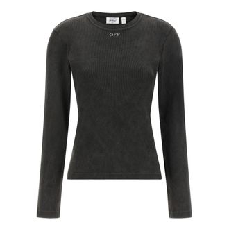 Off-white Off Stamp Langarmshirt - - Tops - Damen - Schwarzk - XS