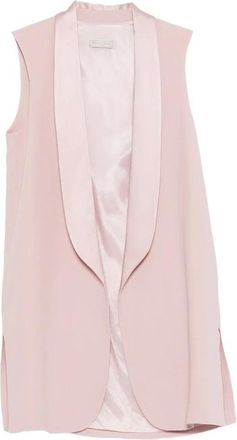 Antonelli Femme, Vestes, Rose, Taille: 38 FR Shawl Collar Waistcoat