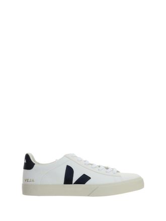 Veja Mens Sneakers Calfskin Extra-White-Black Upper: Calf Leather Trainers Extra-white/black