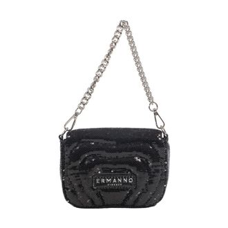 Ermanno Scervino Sequin Heart Pochette Bag - - Bags - Damen - Grau - ONE SIZE
