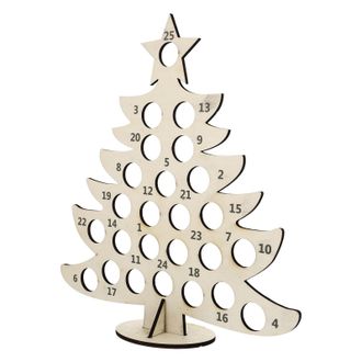 BESPORTBLE Holz Schokoladenregal Weihnachtsdeko Tannenbaum mit Glatter Oberfl&auml;che Bemalbar f&uuml;r Zuhause und Party