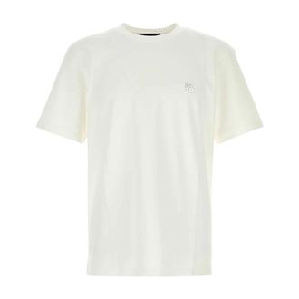 Dsquared2 T-Shirt mit Metall-D2-Logo - - Tops - Herren - Wei&szlig; - S