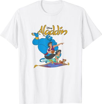 Disney Aladdin Vintage Group Shot Logo T-Shirt