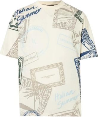 Emporio Armani Homme, Tops, Multicolore, Taille: M Af24857.M0359 T-shirt