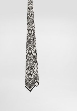 Dolce & Gabbana Krawatte Aus Seidentwill Mit Majolika-print - Mann Krawatten Und Einstecktuch Mehrfarbig Onesize