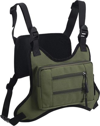 Generico Brusttasche aus Oxford-Gewebe, 38 x 26 cm (14,97 x 10,24 Zoll), wasserdicht und leicht, sichere Aufbewahrung, kompakte Sporttasche, Lauftasche f&uuml;r Jog
