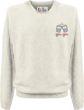 MC2 Saint Barth Heron Rundhals-Pullover - - Knitwear - Herren - Beige - ONE SIZE