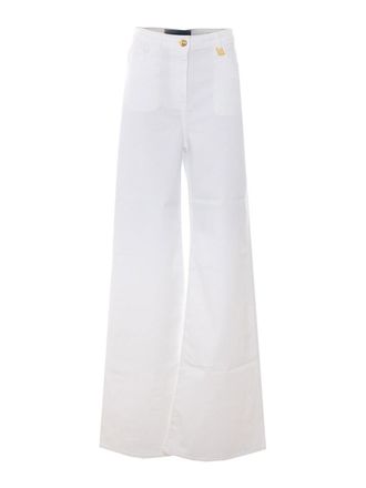 Elisabetta Franchi Jean Droit - Blanc