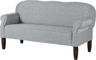 Massivmoebel24 Küchensofa Webstoff 188x78x97 grau EDINBURGH