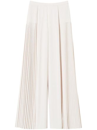 Twin-Set pantalon palazzo à design plissé - Tons neutres