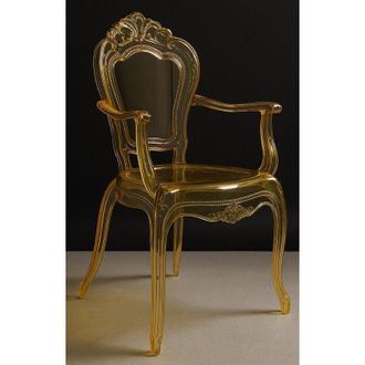 Biscottini International Chaises en polycarbonate Fauteuil en plastique dextérieur Chaise de Cuisine et Salon Fauteuils de Salle à manger et Chambre