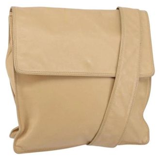 Chanel Sac bandouli&egrave;re en cuir vintage Pre-owned - Femme - Pre-owned - Beige - Taille: ONE Size