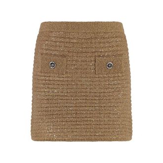 Pinko Miletto Strick-Minirock - - Skirts - Damen - Beige - XS