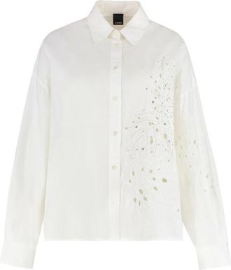 Pinko Pinko, Femme, Blouses et Chemises, Blanc, Taille: 38 FR Centoundici Shirt