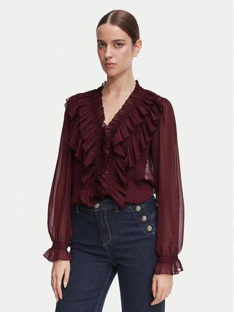 Morgan Bluse 252-CATHY Dunkelrot Regular Fit