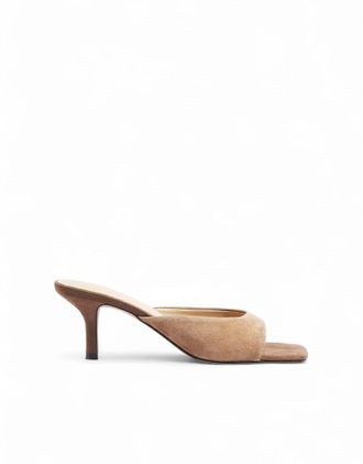 NA-KD Mules en daim - Taupe-Marron