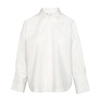 H&eacute;st H&eacute;st, Femme, Blouses et Chemises, Blanc, Taille: 36 FR Blouse Blanche Tiss&eacute;e Haut Chemise