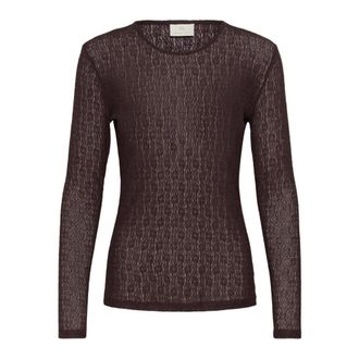 Kaffe Allison T-shirt - - Tops - Damen - Braun - S