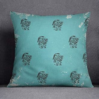 Bonamaison Le Jardin du Lin Kissenhüllen, Cotton, Mehrfarbig, 45x45