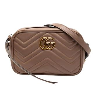 Gucci Pre-owned Quilted Crossbody Bag - - Pre-owned - Damen - Braun - ONE SIZE