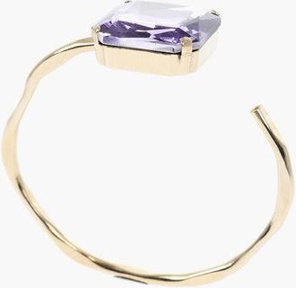Dries Van Noten Golden Effect Metal Bracelet with Jewel size S