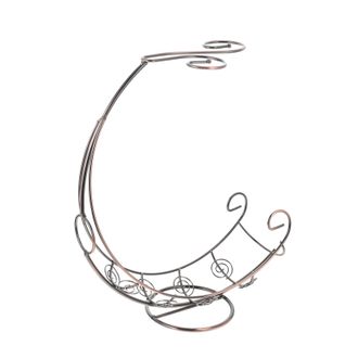 SOLUSTRE Vintage Weinhalter aus Robustem Metall Kreatives Weinregal mit Glashalter Dekorativer Piratenschiff Stil für Zuhause Bar Restaurant und Weinpräsentati