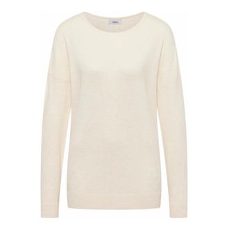 Cecil Rundhals-Strickware - - Knitwear - Damen - Beige - M