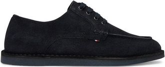 Tommy Hilfiger Halbschuhe Stitchdown Suede Derby FM0FM05841 Dunkelblau