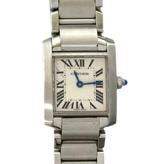 Cartier Pre-owned Tank Francaise Edelstahl Quarz Armbanduhr - - Pre-owned - Herren - Grau - ONE SIZE