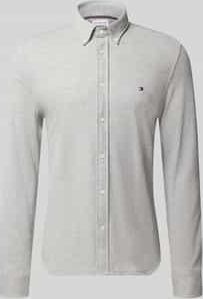 Tommy Hilfiger Slim Fit Freizeithemd mit Logo-Stickerei