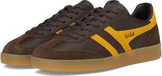 Gola Baskets en cuir Viper pour homme, Marron fonc&eacute;/soleil/gomme, 41 EU