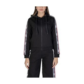 Moschino Femme, Sweatshirts et sweats &agrave; capuche, Noir, Taille: 40 FR SweaT-shirt en Coton Noir Collection Automne/Hiver
