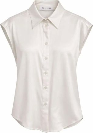 Sand Copenhagen Sand, Femme, Blouses et Chemises, Blanc, Taille: 36 FR 3176 Matt Latia French Top