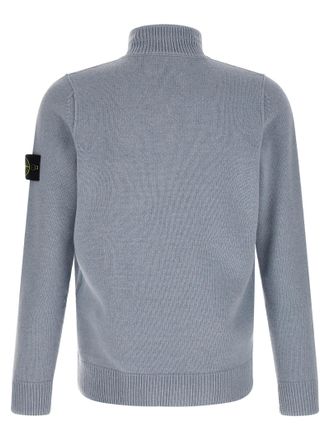 Stone Island Virgin Wool Cardigan - Blue