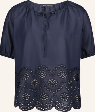 Betty Barclay Blusenshirt Mit Lochspitze blau