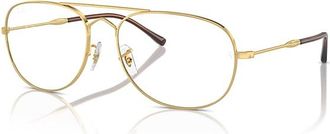 Ray-Ban Bain Bridge Optics Arista Gold Fassung Klar Glas Polarisiert 55-17