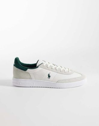 Polo Ralph Lauren Sneaker in Wei&szlig; und Dunkelgr&uuml;n