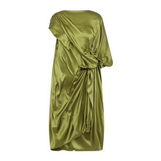 Dries Van Noten Elegantes gr&uuml;nes Seidenkleid - - Dresses - Damen - Gr&uuml;n - XS