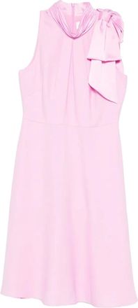 Eliza J Midikleid mit Schleifendetail - Rosa